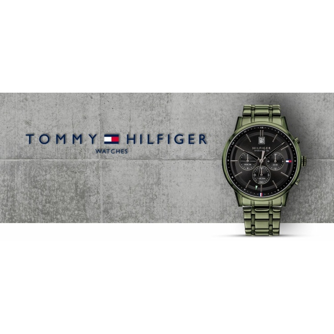 Zegarek Męski na zielonej bransolecie Tommy Hilfiger KYLE 1791634
