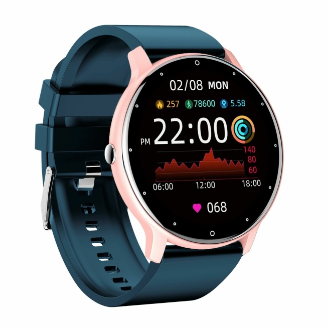 Sportowy Smartwatch Damski Gravity GT1-4 GRANATOWY - Różowa koperta