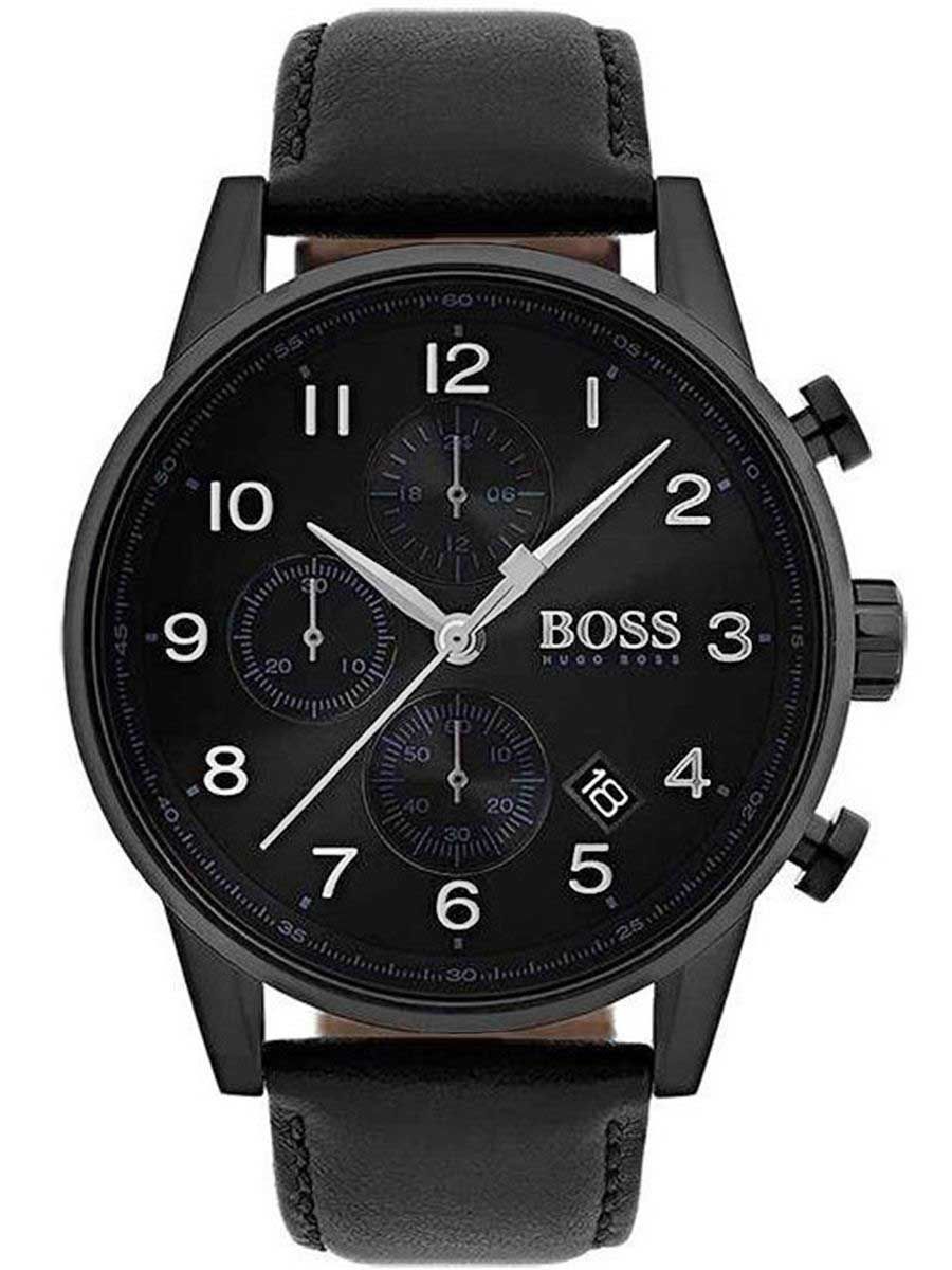 Zegarek Męski Hugo Boss NAVIGATOR 1513497 Czarny pasek • ⌚ TwojZegarek.eu