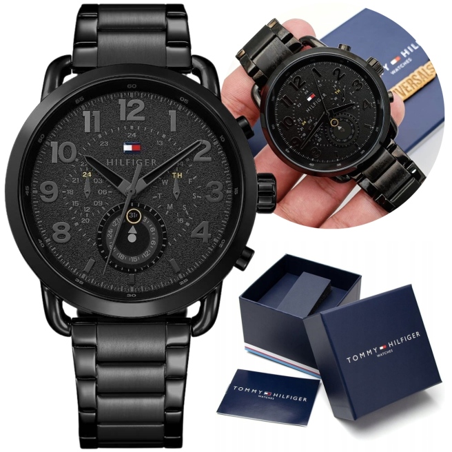 Zegarek męski Tommy Hilfiger Briggs 1791423 Czarny • ⌚ TwojZegarek.eu